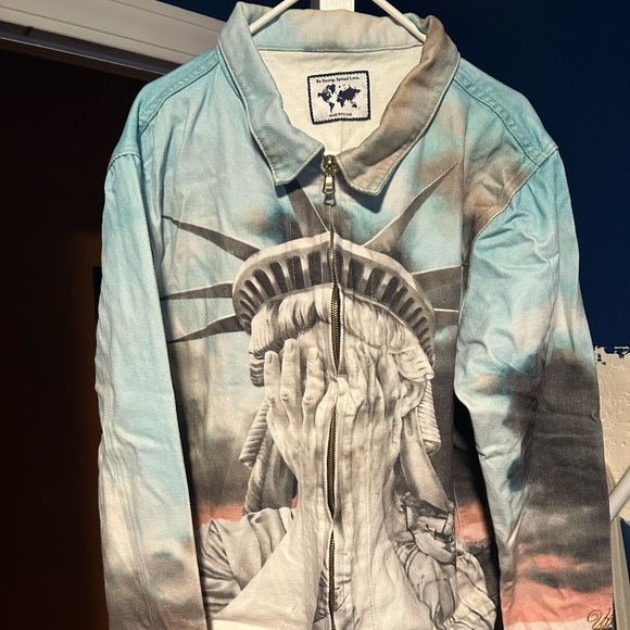 Jackets & Coats | Statue Of Liberty Graphic Jacket | Poshmark